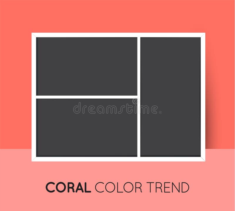 Horizontal Collage Layout Template. Frames for Photo or Illustration ...