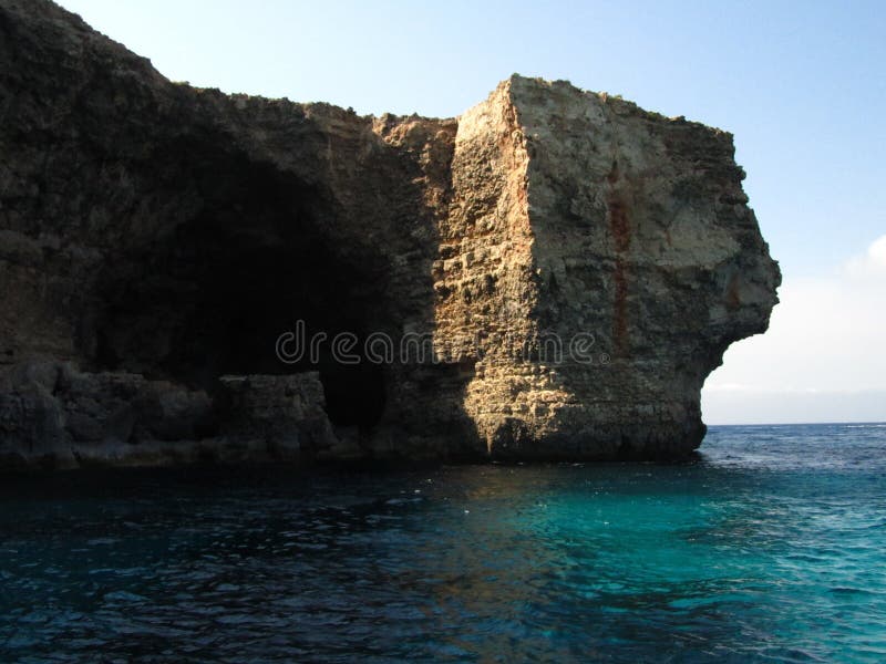 Coralline Limestone Cliffs Surrounded by the Sea Under the Sunlight at ...