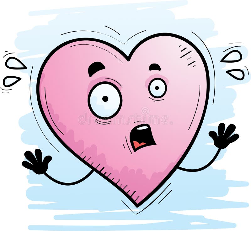 El Agitar Del Corazón De La Historieta Ilustración del Vector ...