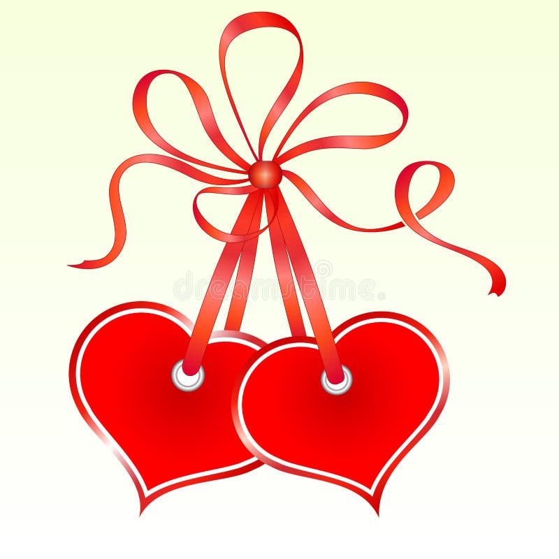 Dibujo De Icono De Corazón Atado De Borde De Color Blanco Ilustración ...