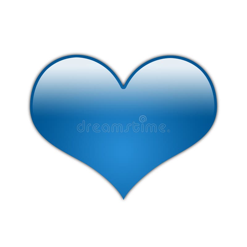 Corazón Azul [01] stock de ilustración. Ilustración de amor - 4512352