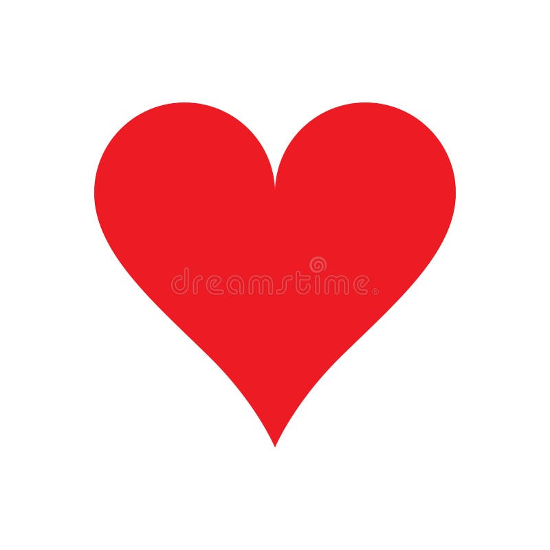 Corazón de los naipes ilustración del vector. Ilustración de objetos ...