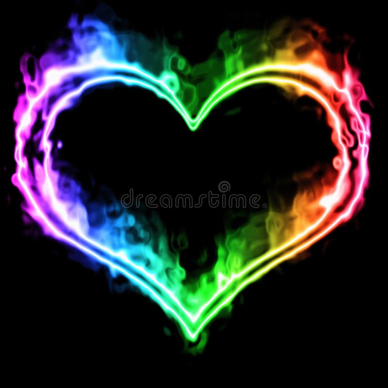 Corazón del humo stock de ilustración. Ilustración de ahumado - 7754392