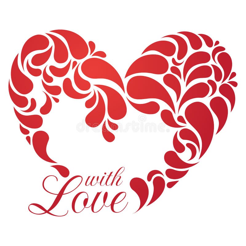 Corazón del vector ilustración del vector. Ilustración de amor - 26591202