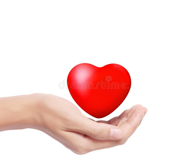 Corazón En Las Manos Humanas Imagen de archivo - Imagen de salida ...