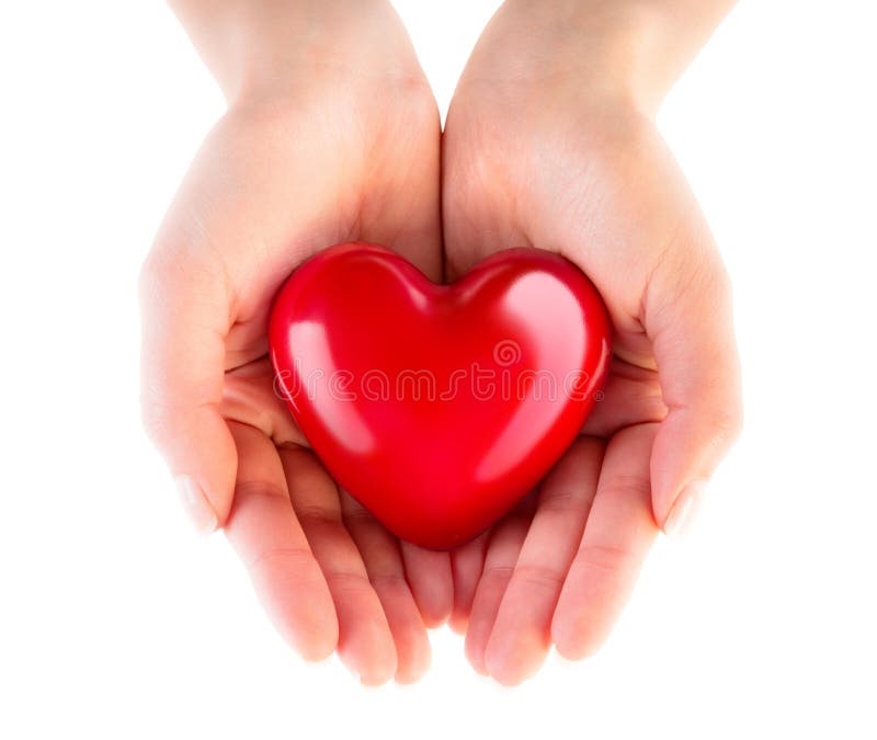 El Corazón En Manos Del Corazón Calienta El Fondo Imagen de archivo ...