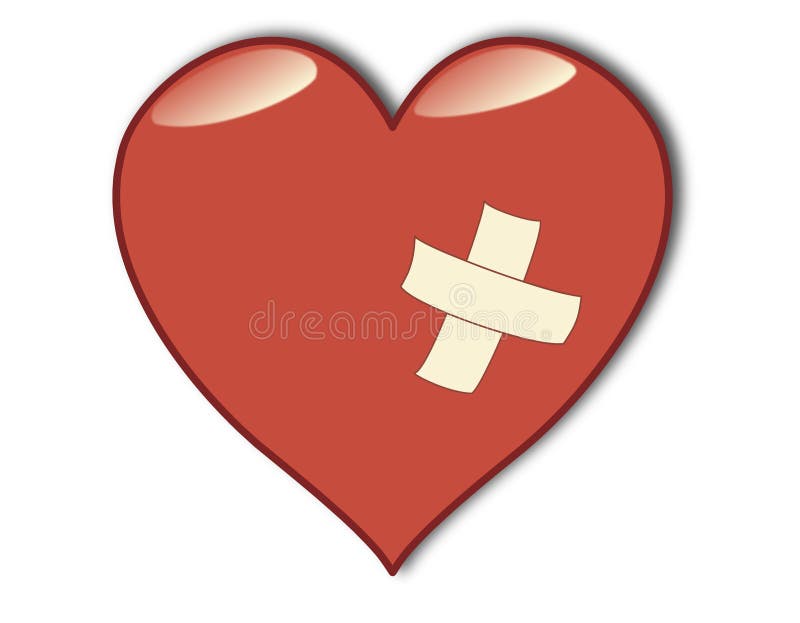 Corazón enfermo stock de ilustración. Ilustración de vida - 3944584