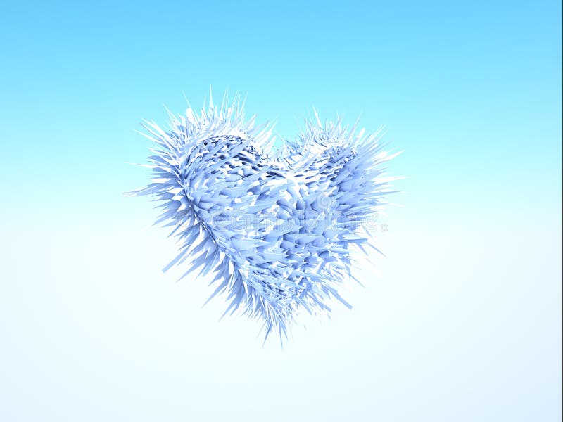 Corazón escarchado stock de ilustración. Ilustración de helado - 17506723