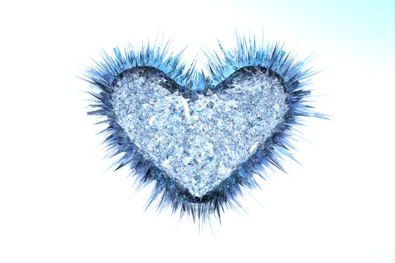 Corazón Frío Y Corazón Oscuro Ilustración del Vector - Ilustración de ...