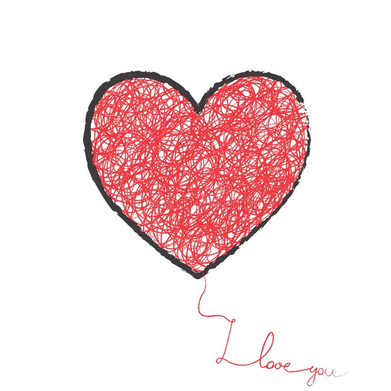 Corazón grande ilustración del vector. Ilustración de vector - 28564039