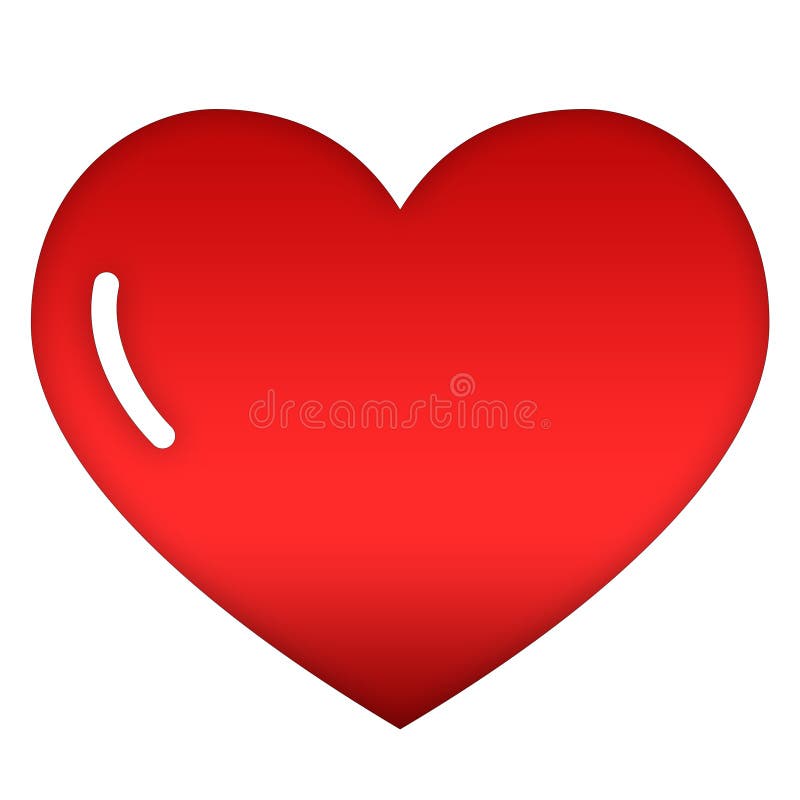 Corazón Puro Rojo Lleno De Sangre Stock de ilustración - Ilustración de ...