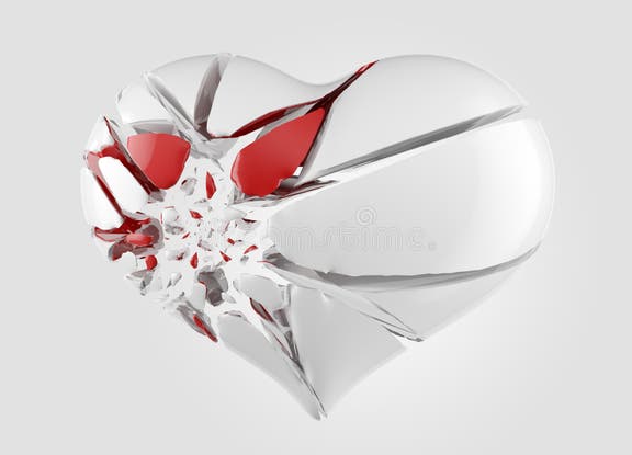 Corazón quebrado imagen de archivo. Imagen de loco, dificultades - 28265899