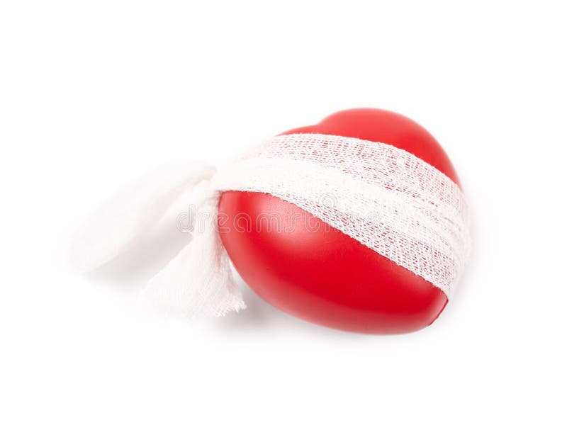 Vendaje del corazón imagen de archivo. Imagen de dedos - 8686553