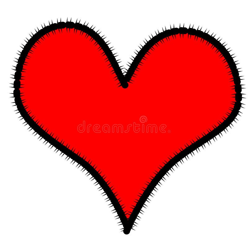 Corazón reparado stock de ilustración. Ilustración de valentina - 504268