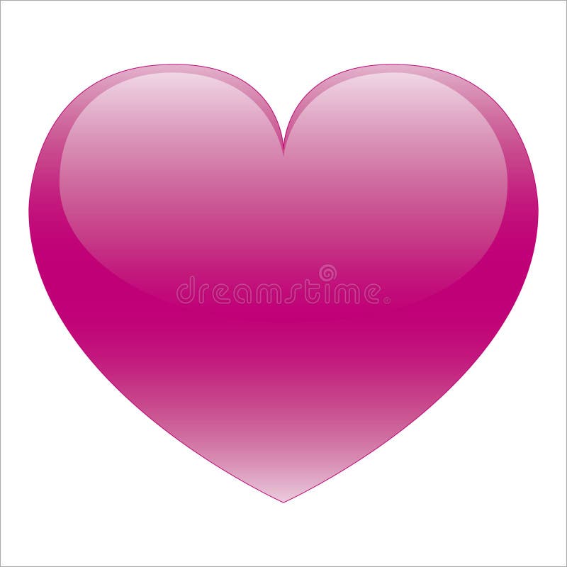 Corazón rosado ilustración del vector. Ilustración de vacaciones - 4273694