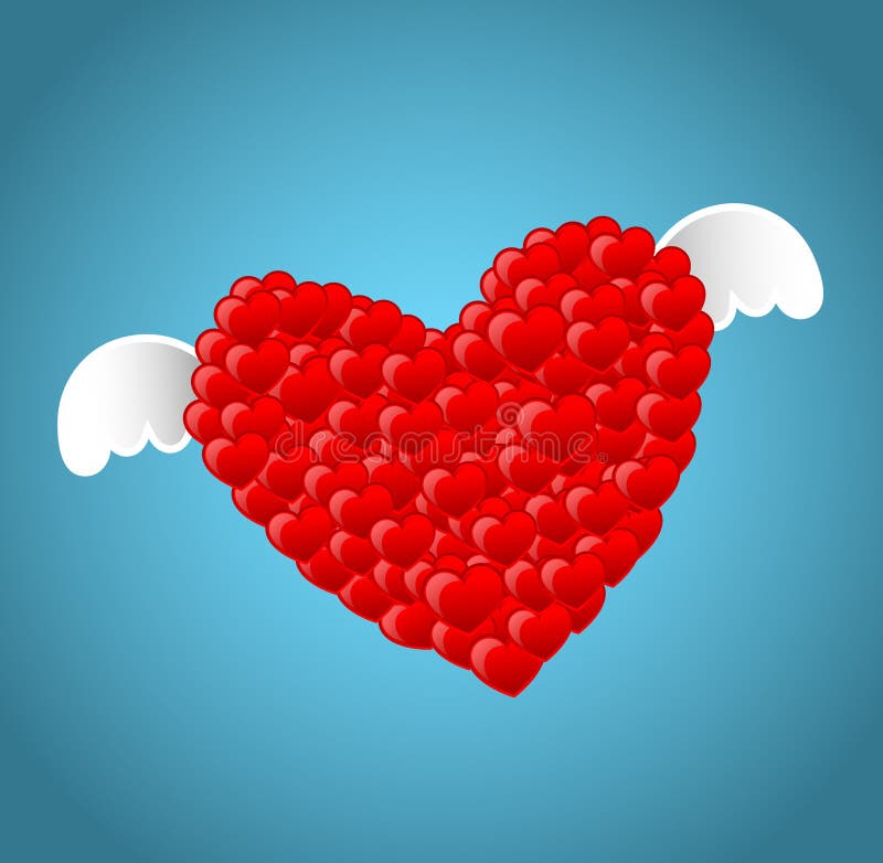 Corazón Del Icono De La Silueta Con La Curita Ilustración del Vector ...