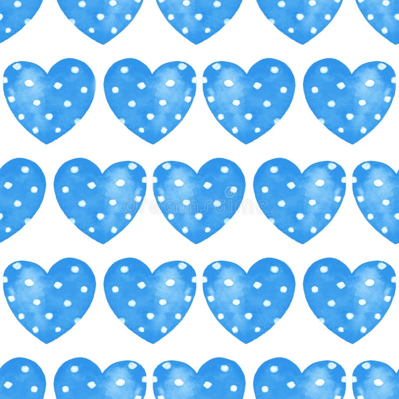 3 corazones de azul stock de ilustración. Ilustración de amor - 2458112