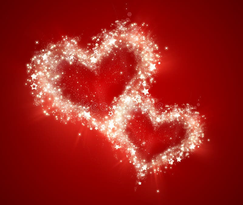 Corazones brillantes stock de ilustración. Ilustración de fondos - 33676905