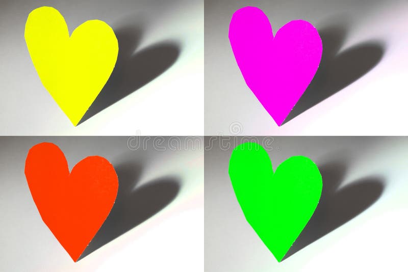 Corazones coloridos imagen de archivo. Imagen de espacio - 38412451