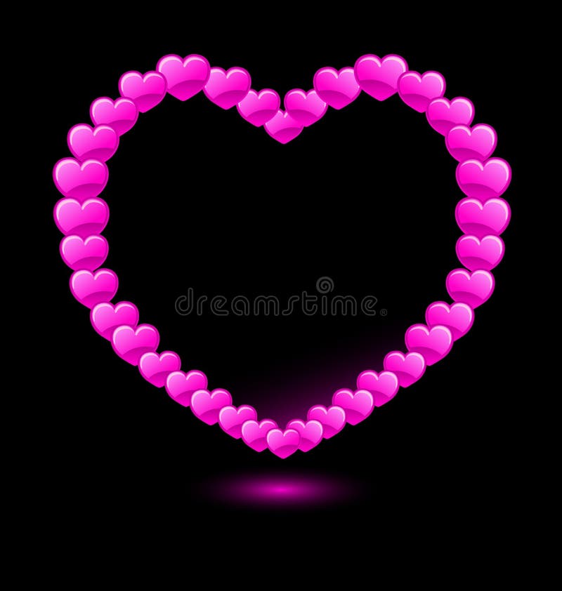 Corazones Del Vector Que Forman Dimensión De Una Variable Del Corazón ...