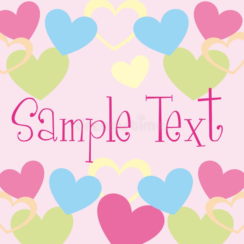 Corazones lindos ilustración del vector. Ilustración de tarjeta - 22742063