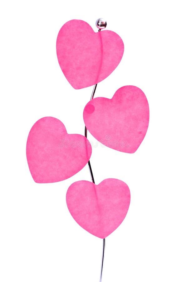 Corazones rosados imagen de archivo. Imagen de labrado - 12807037