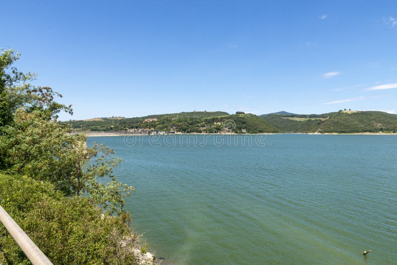 Corbara Lake in the Province of Perugia Stock Image - Image of italy ...