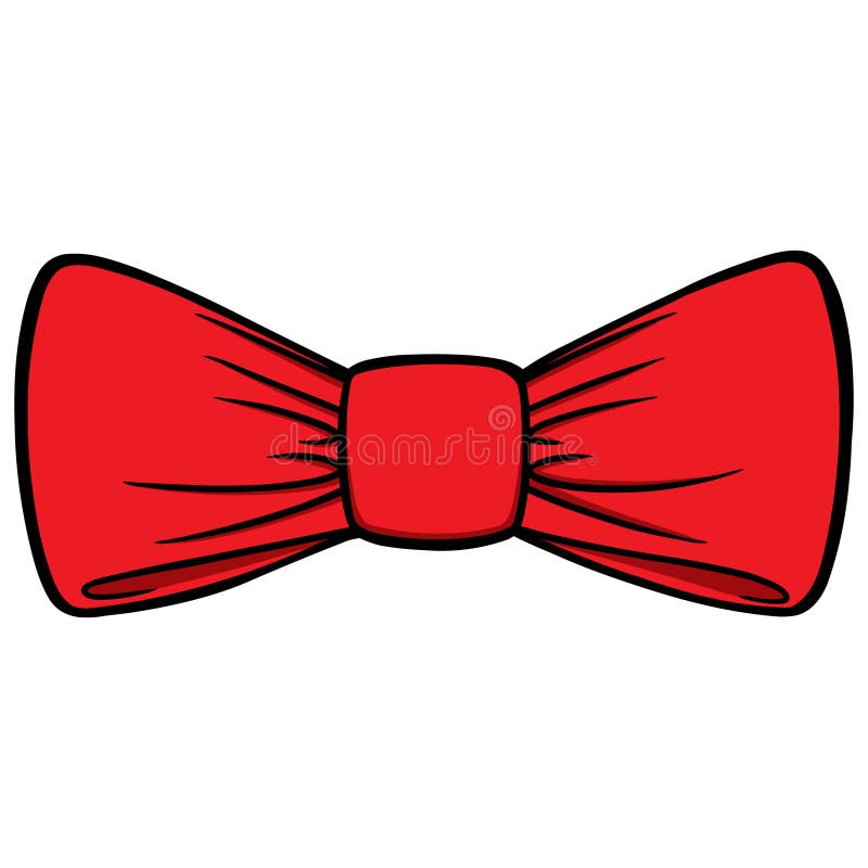 Corbata de lazo ilustración del vector. Ilustración de historieta ...