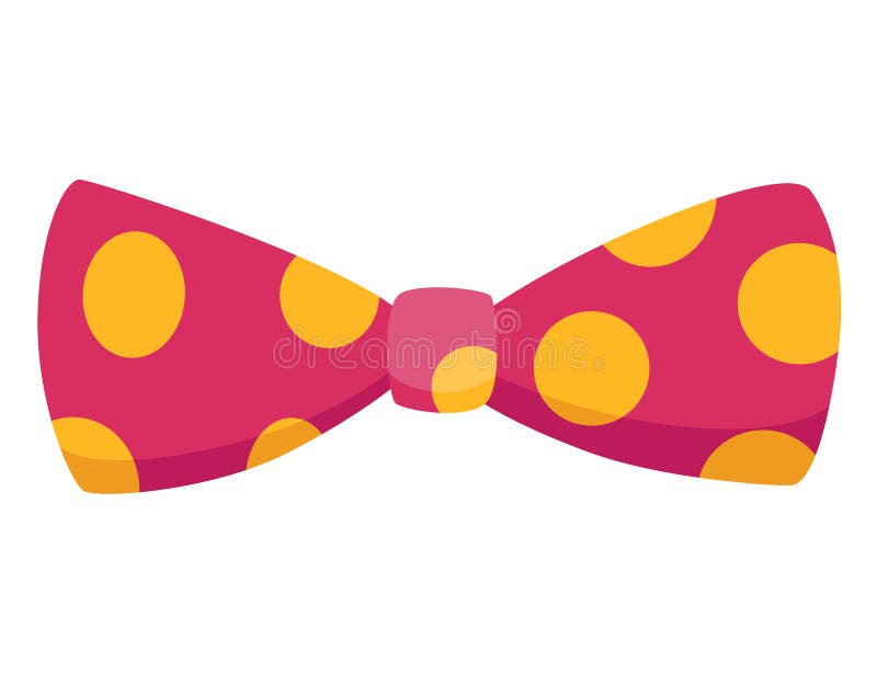 Corbata De Payaso Con Puntos. Elemento De Vestido De Circo Ilustración ...