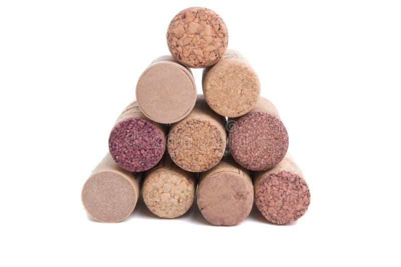 Corcho Del Vino Para La Botella Aislada Imagen de archivo - Imagen de ...
