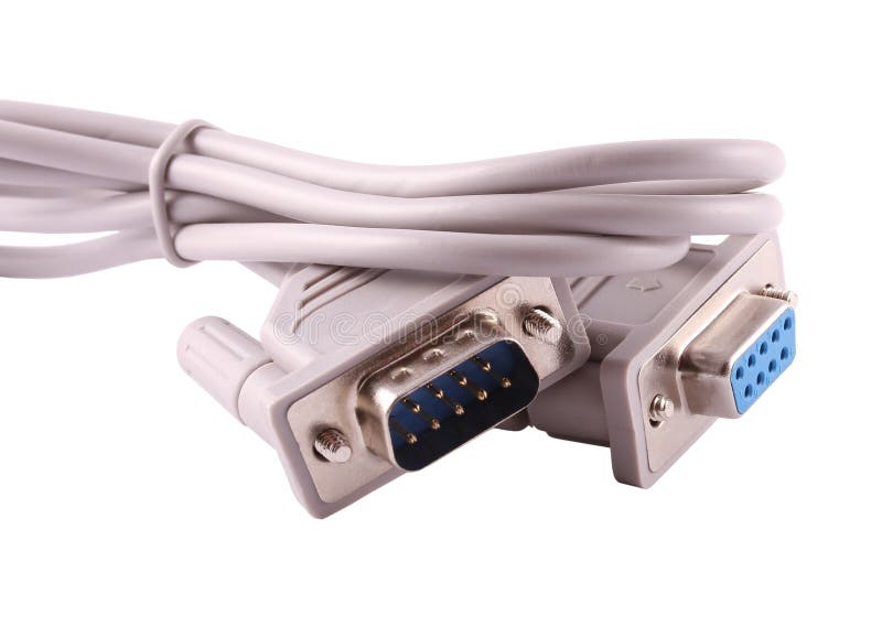 Cord with COM-port stock image. Image of objects, network - 31413607