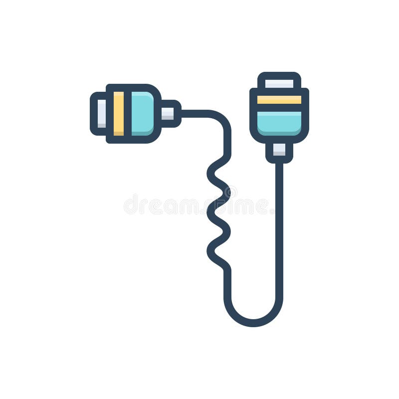 Color Illustration Icon for Cord, Rope and Chord Stock Illustration ...