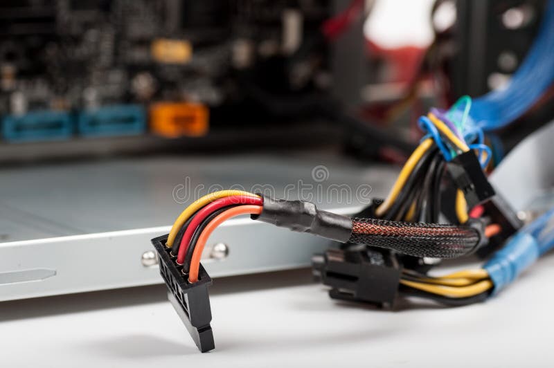 Cord for PC background stock image. Image of closeup - 57189475