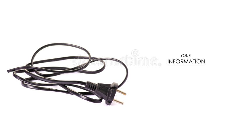 Cord with an plug pattern stock image. Image of energy - 123253839