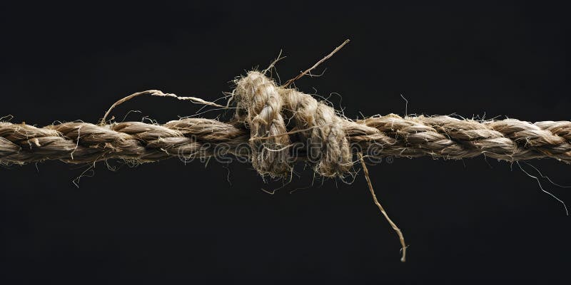 Cord or Rope Vector Circle Symbol in Black and White. Stock Vector ...