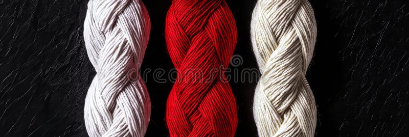 Cord Texture Background in Red, White, and Black. Stock Photo - Image ...
