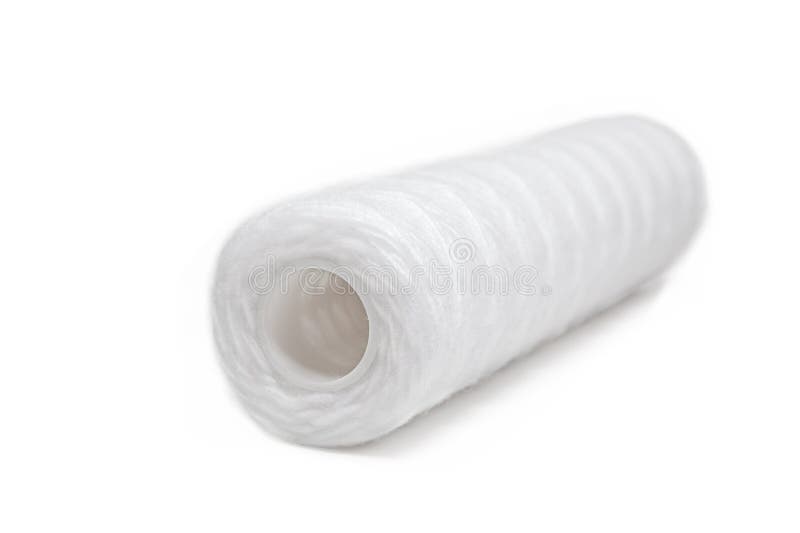 Cord Water Filter Cartridge, Isolated on White Stock Image - Image of ...