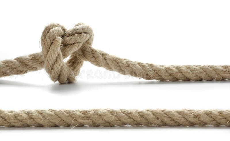 Nodo a forma di del cuore fotografia stock. Immagine di diritto - 16647542