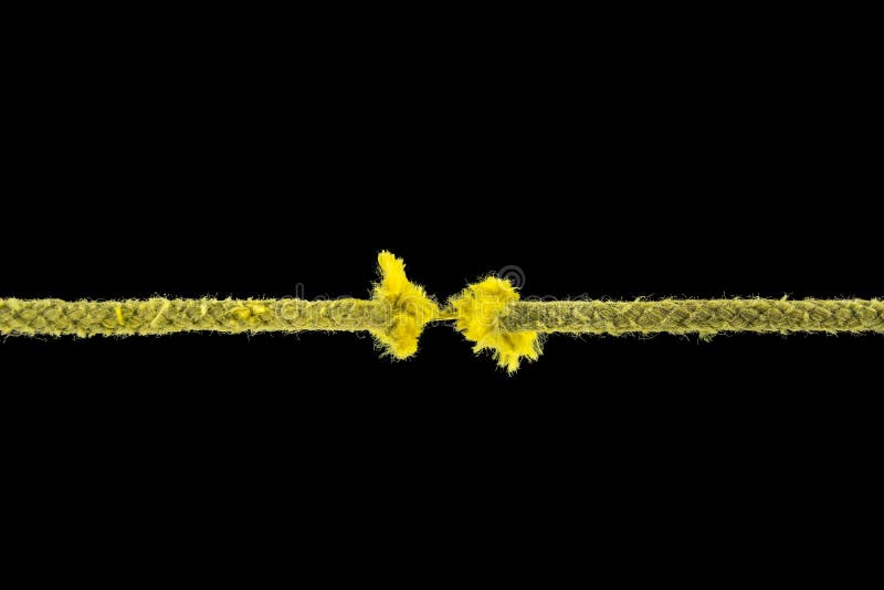 Corda Desgastada Aproximadamente A Quebrar Imagem de Stock - Imagem de ...