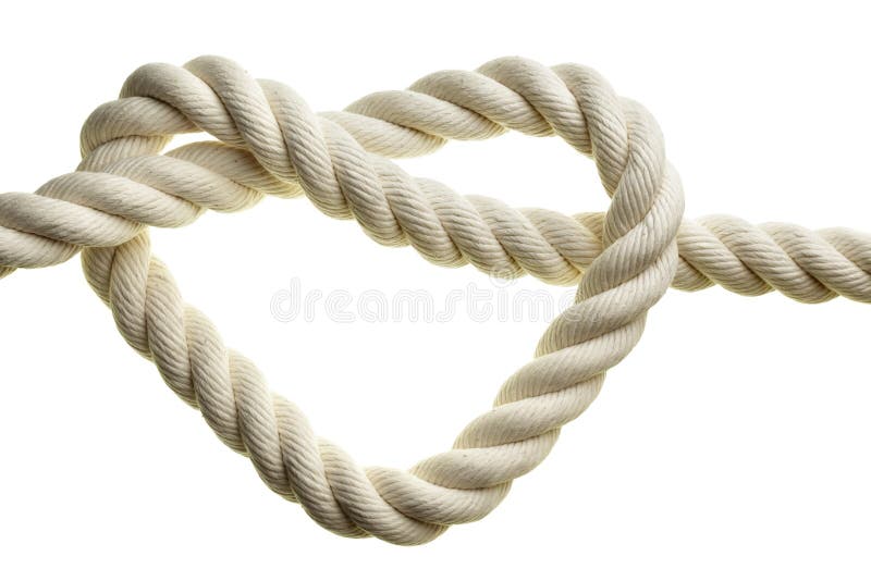 Nodo a forma di del cuore fotografia stock. Immagine di diritto - 16647542