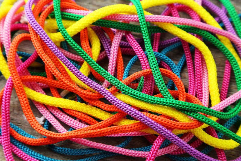 Cordas coloridas foto de stock. Imagem de madeira, forte - 52060944
