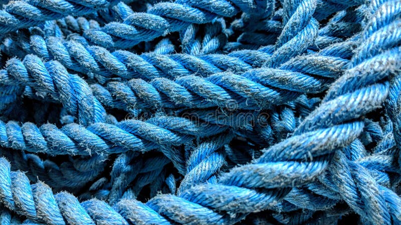 Remous Bleu De Corde Avec Des Proues Illustration Stock - Illustration ...