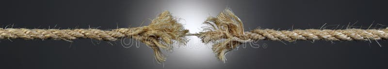 Frayage De Corde Isolé Sur Blanc Photo stock - Image du effiloché ...