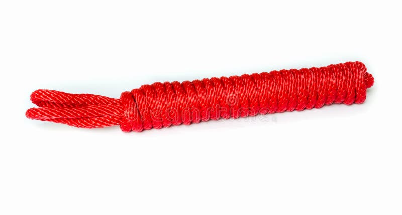 Corde rouge photo stock. Image of fibre, nylon, matériel - 46900022