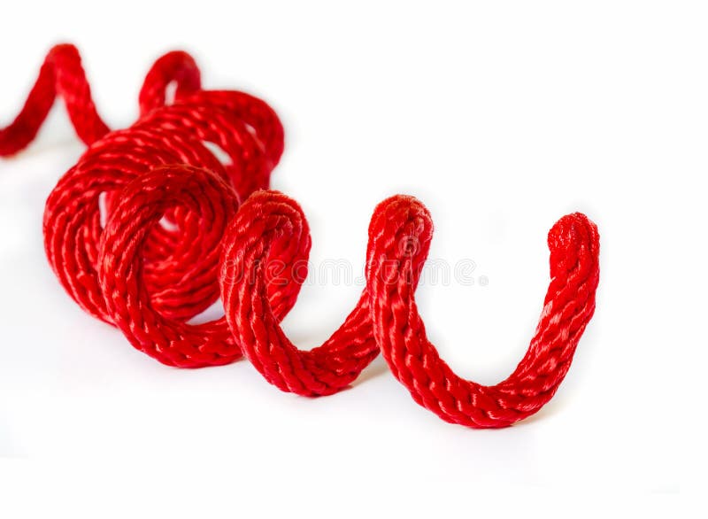 Corde rouge photo stock. Image of fibre, nylon, matériel - 46900022