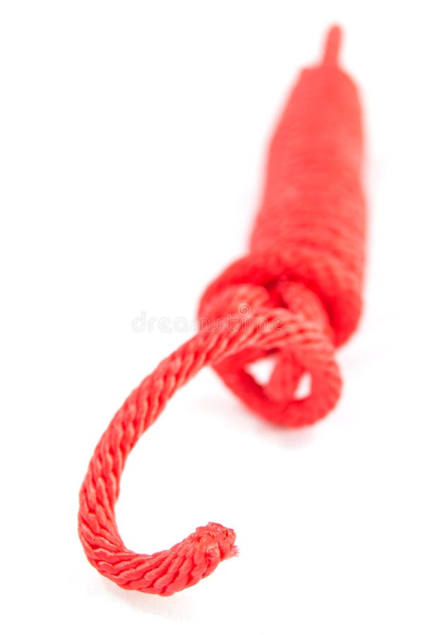 Corde Rouge De Scout D'ordre Image stock - Image of isolement, desserré ...