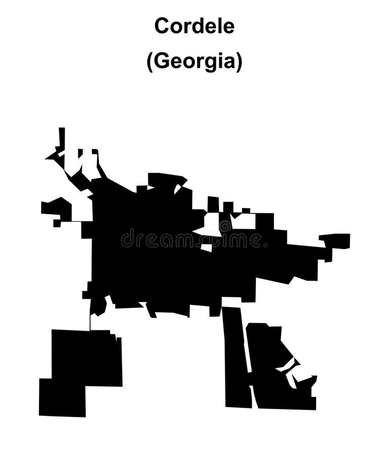 Cordele Outline Stock Illustrations – 5 Cordele Outline Stock ...