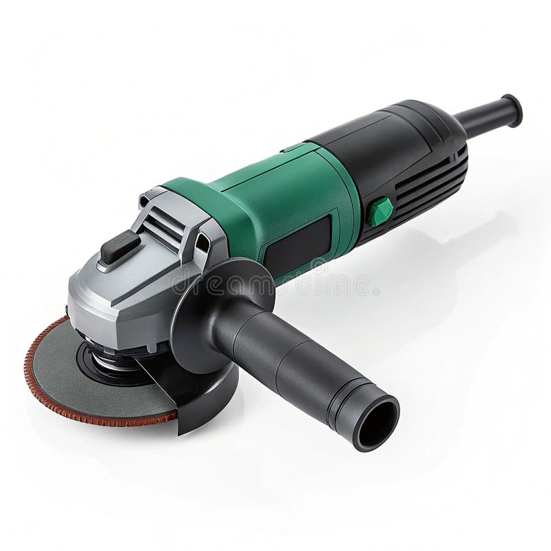 Cordless Angle Grinder with Adjustable Guard Stock Illustration ...