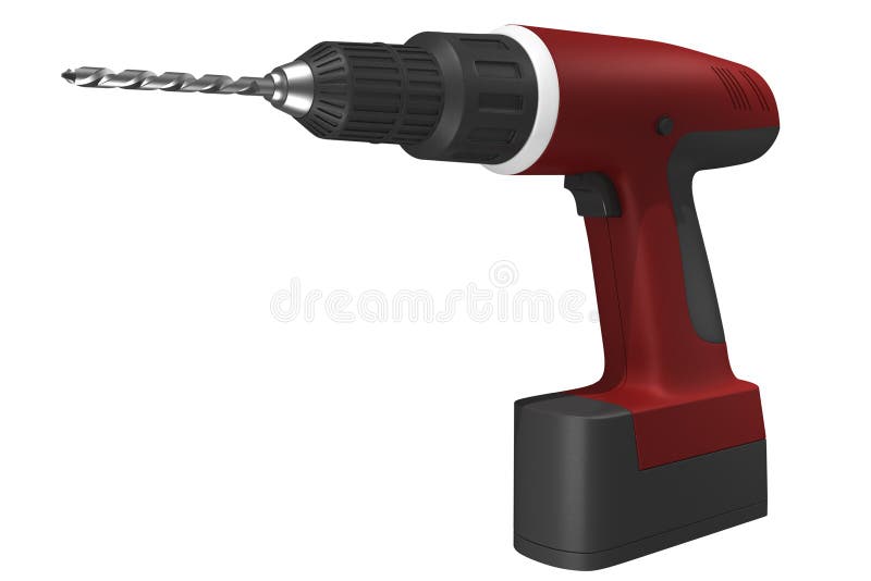 Cordless drill stock illustration. Illustration of beautiful - 15780586