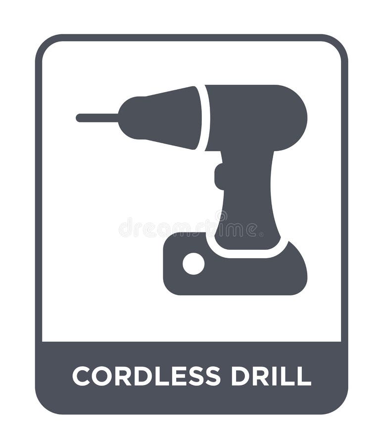 Cordless Drill Icon in Trendy Design Style. Cordless Drill Icon ... Cordless Drill Icon in Trendy Design Style. Cordless Drill Icon ...